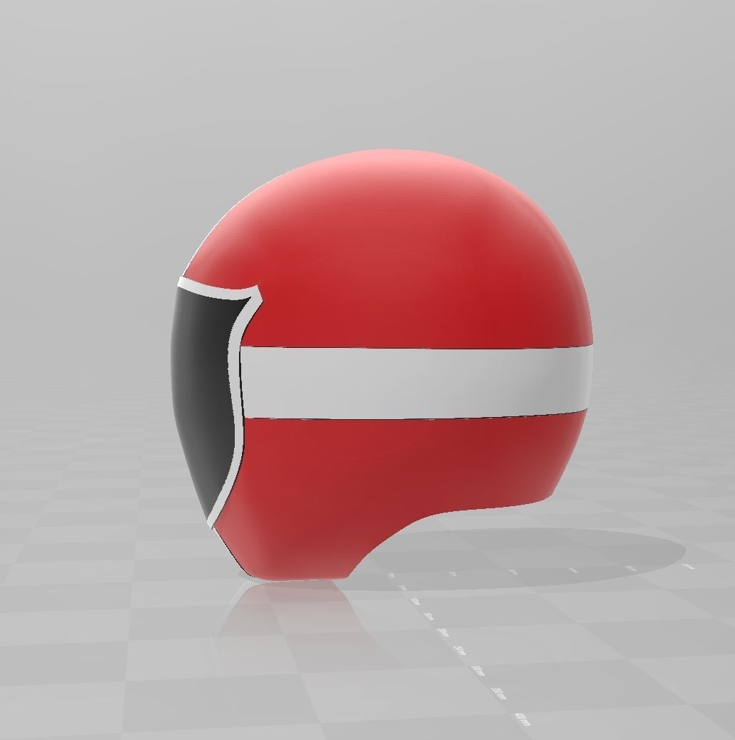 Power Rangers KyuuKyuu Sentai GoGoFive GoRed Helmet 3D model 3D ...