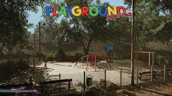 3D model Low-Poly Playground Pack VR / AR / low-poly | CGTrader