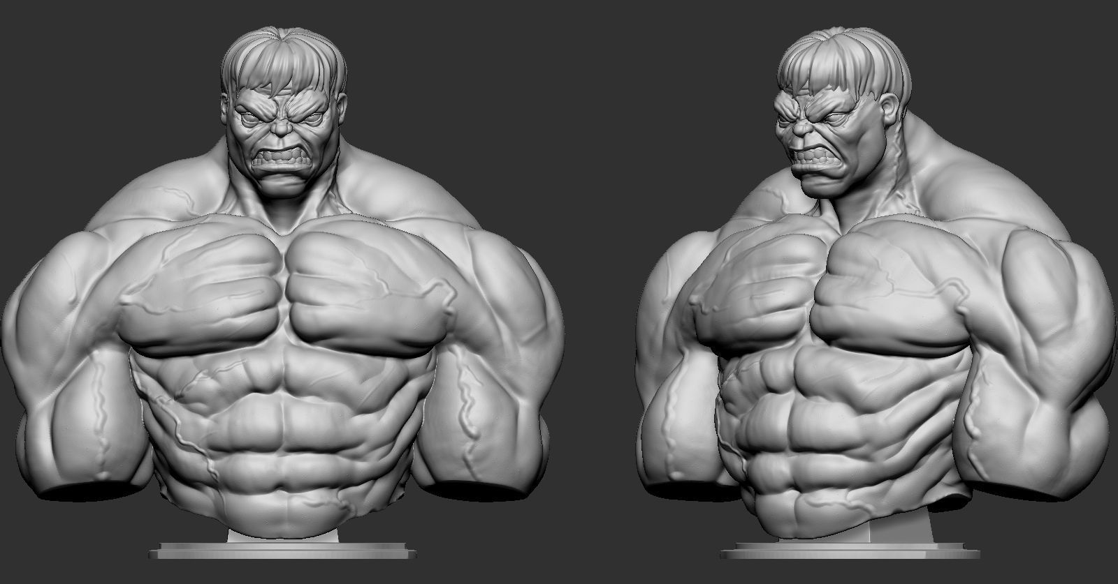 The Hulk bust 3D model 3D printable | CGTrader