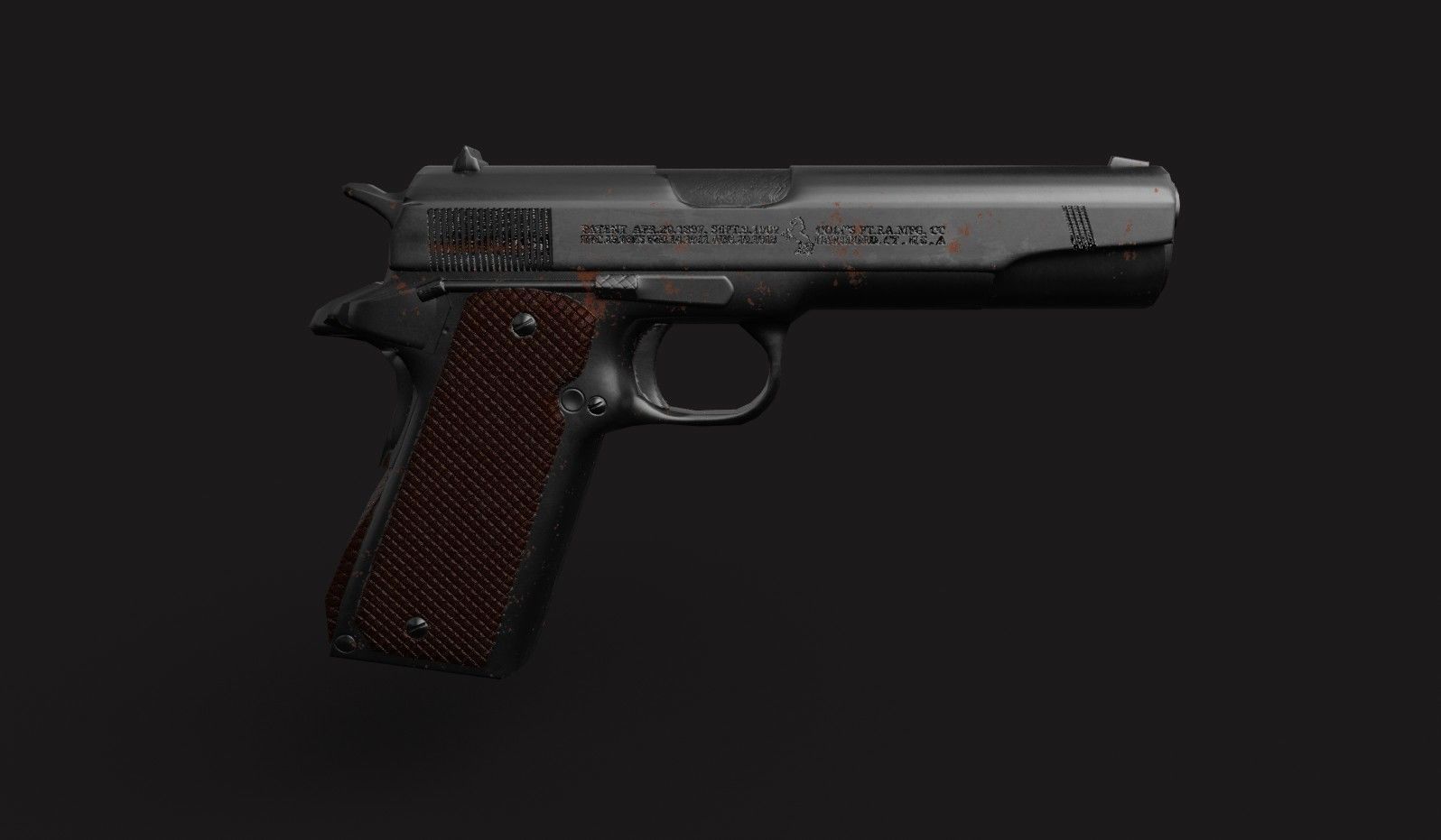 3D model Short GUN VR / AR / low-poly | CGTrader