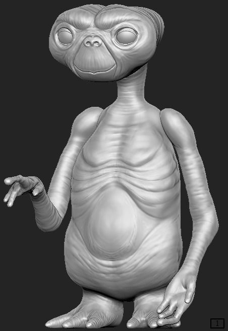 ET Alien 3D model 3D printable | CGTrader