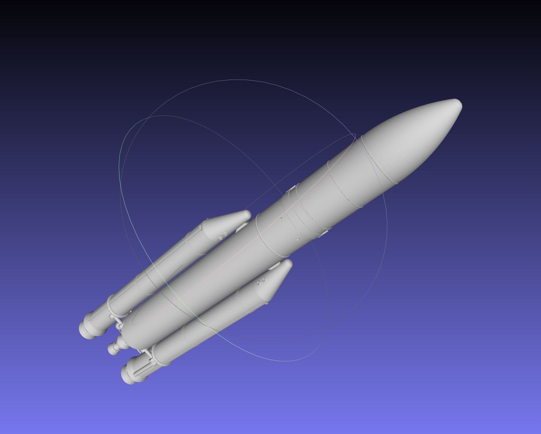 Ariane 5 Rocket Printable Miniature 3D model 3D printable | CGTrader