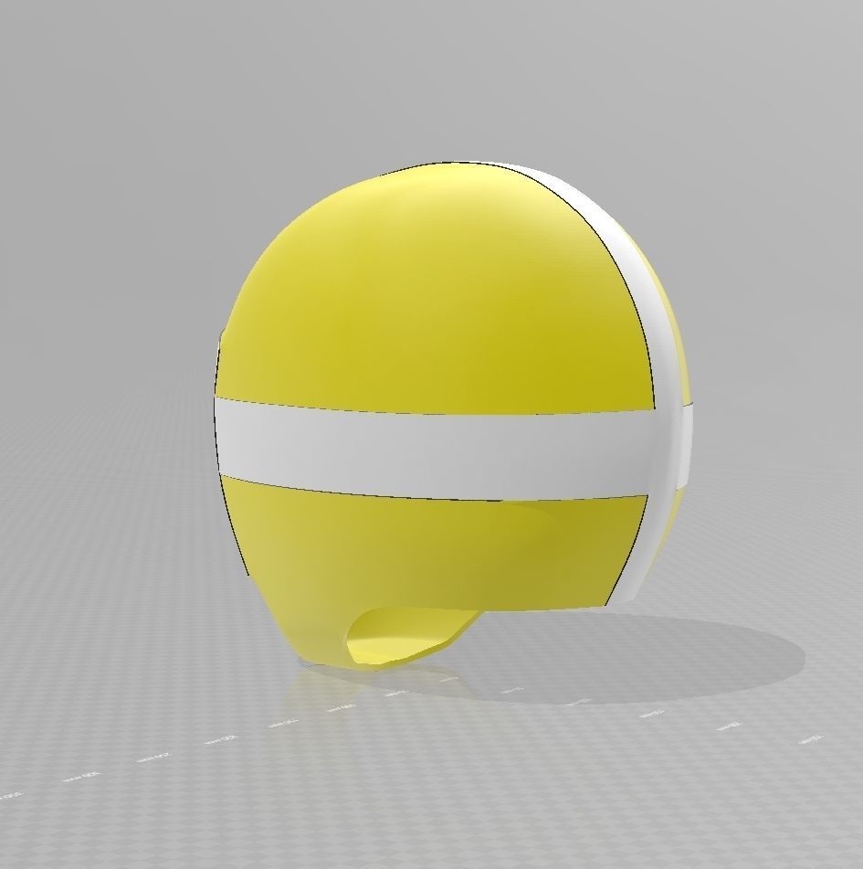 Power Rangers KyuuKyuu Sentai GoGoFive GoYellow Helmet 3D model 3D ...