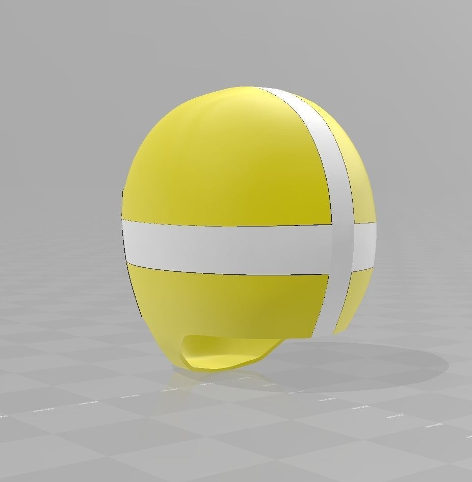 Power Rangers KyuuKyuu Sentai GoGoFive GoYellow Helmet 3D model 3D ...