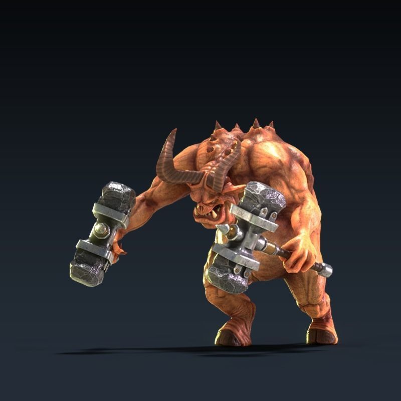 3D model Demon Fat VR / AR / low-poly | CGTrader
