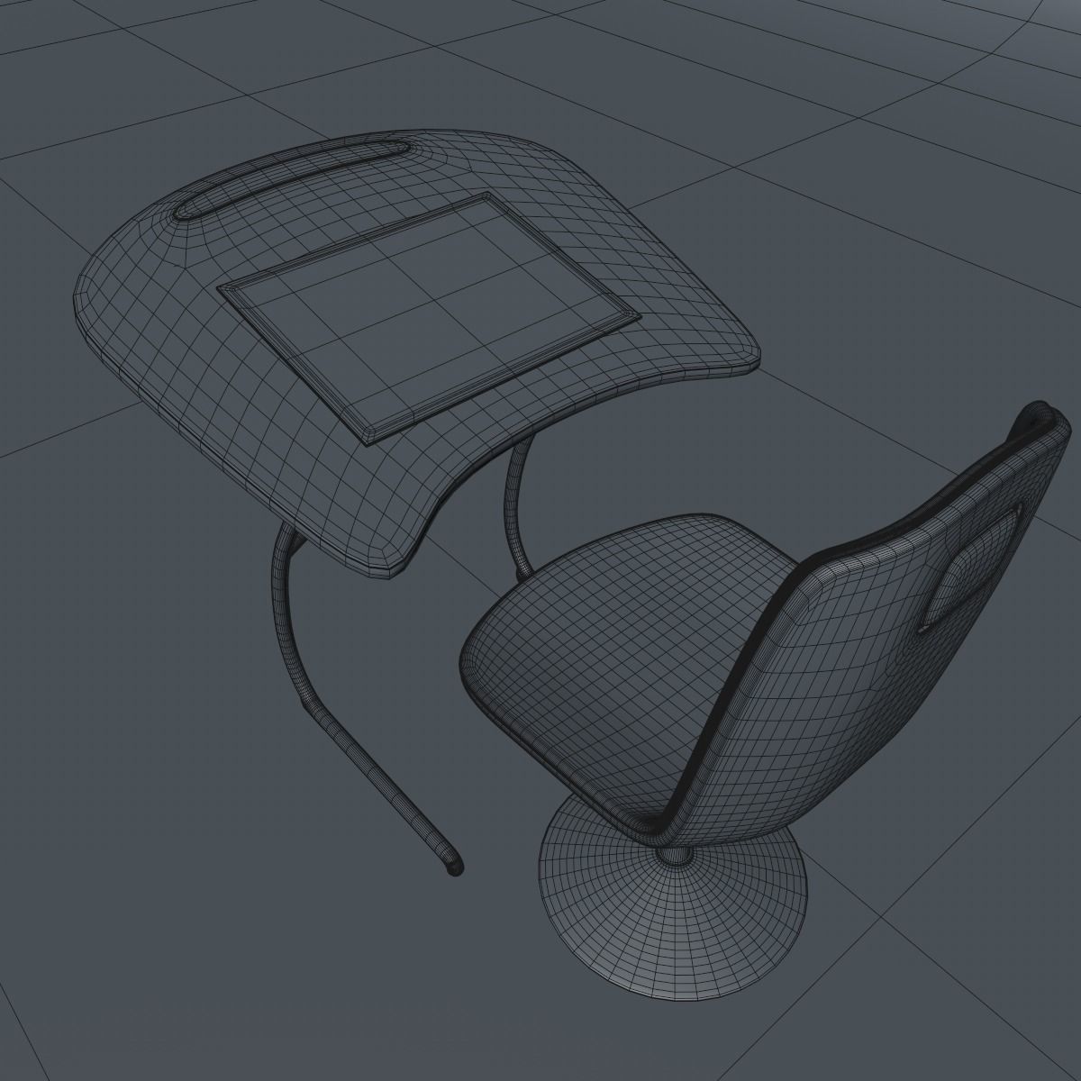 Sci fi Desk 3D model | CGTrader