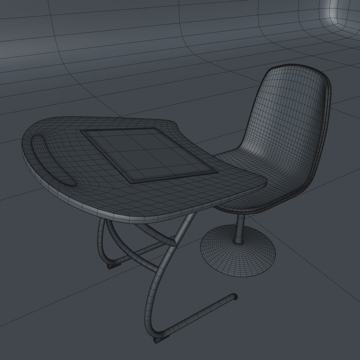 Sci fi Desk 3D model | CGTrader