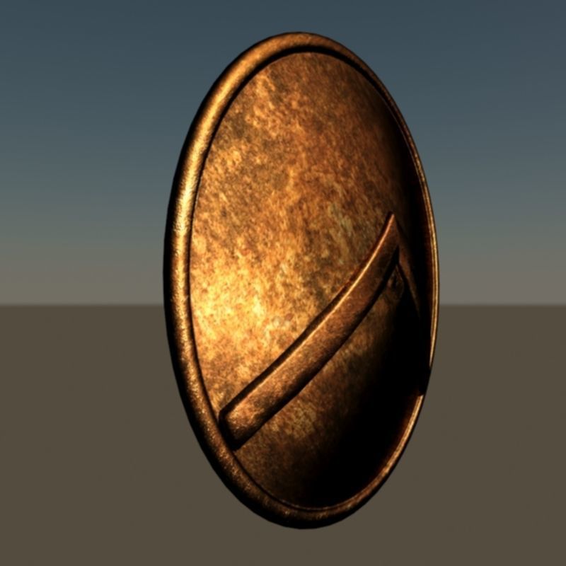 spartan shield 3D model | CGTrader