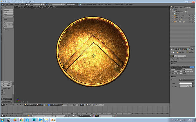 spartan shield 3D model | CGTrader