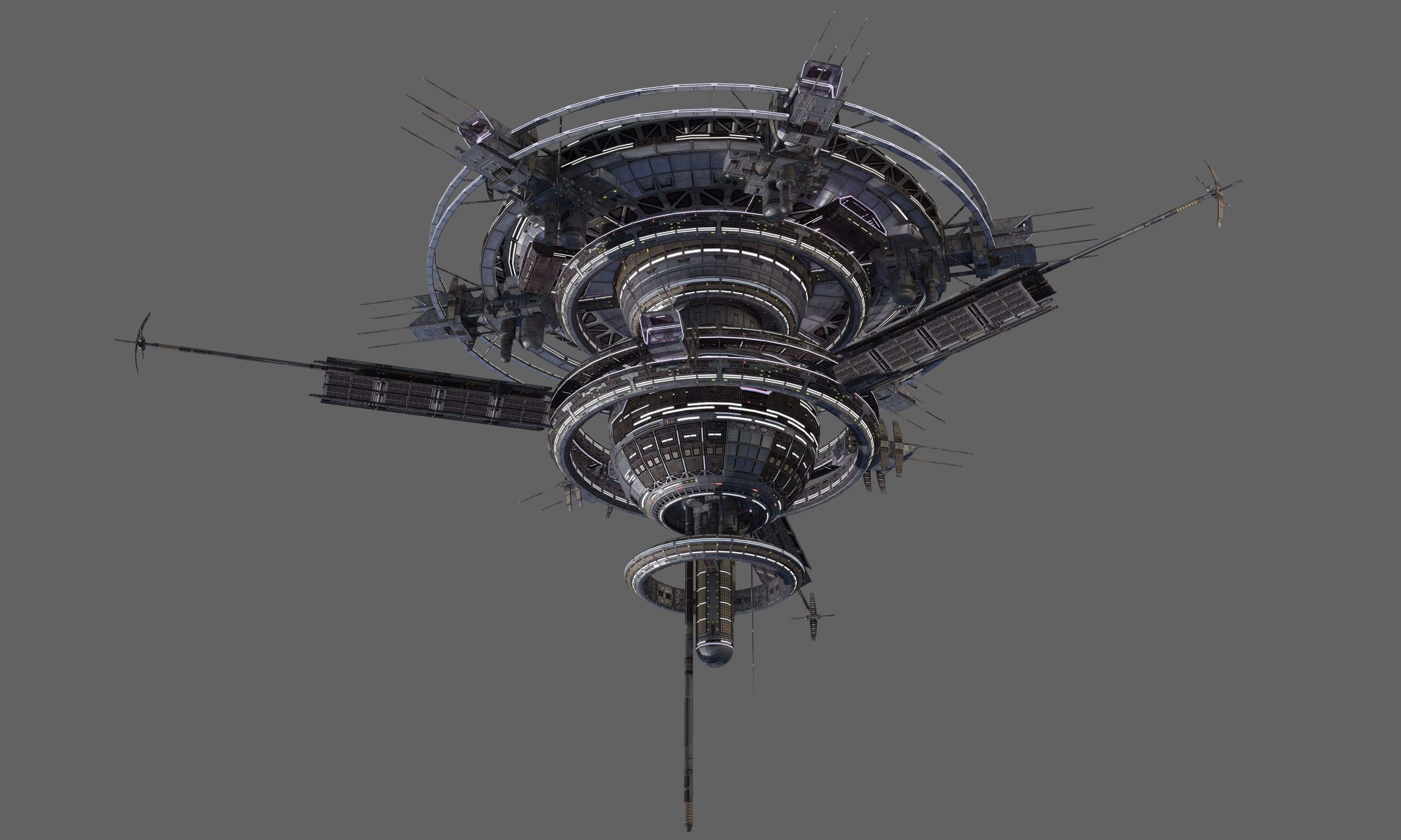 3D model Space Station Low Poly -2 VR / AR / low-poly | CGTrader