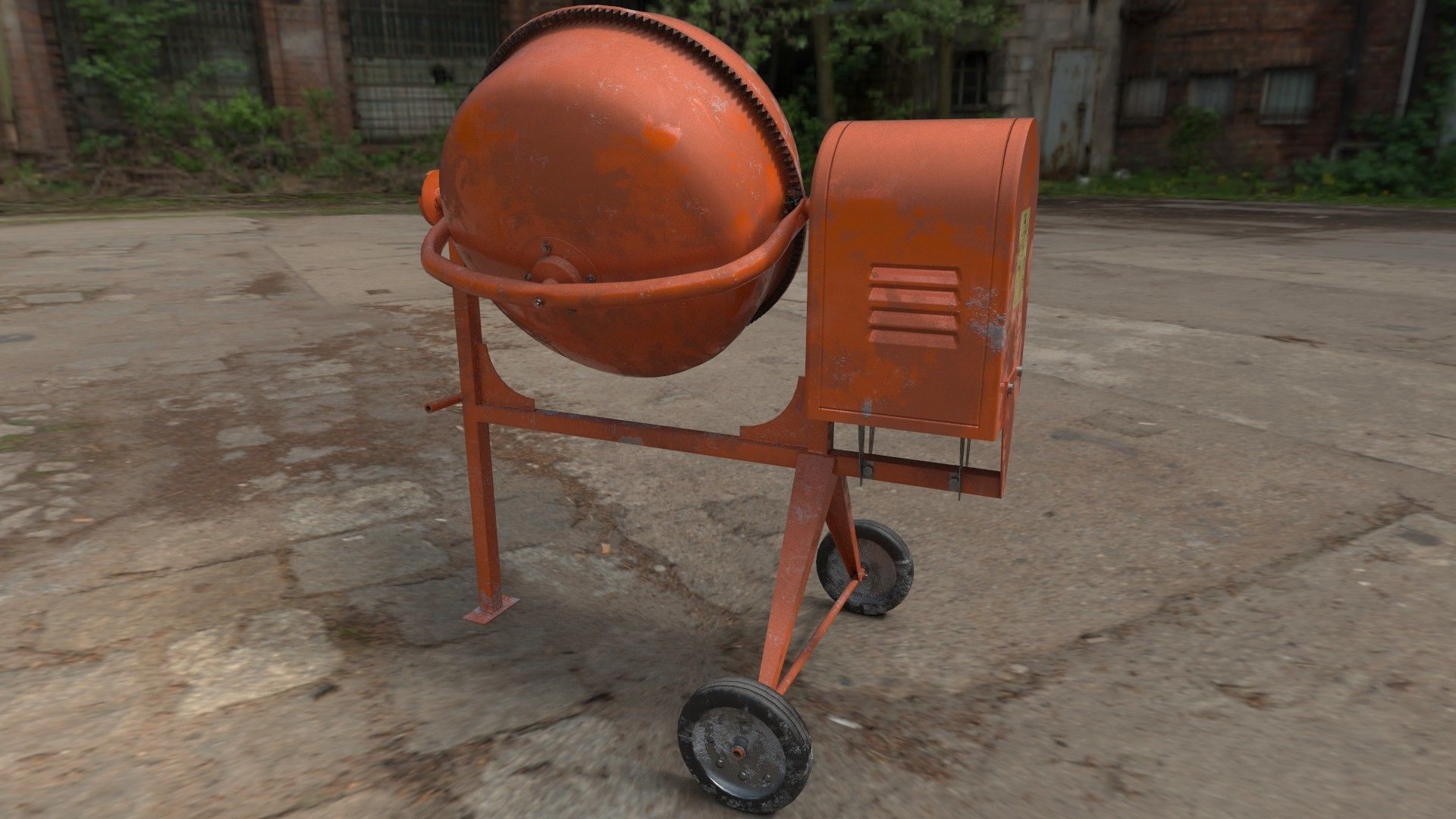 Concrete mixer 3D model animated | CGTrader