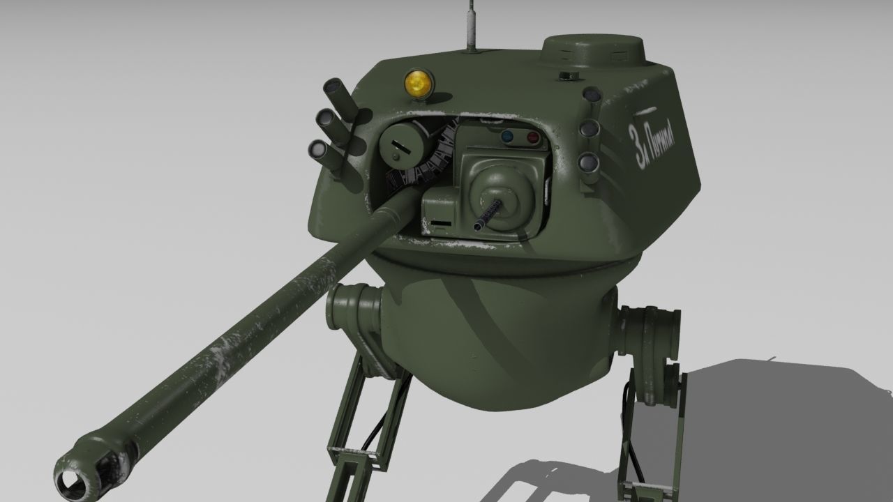 Mech soviet 3D model rigged | CGTrader