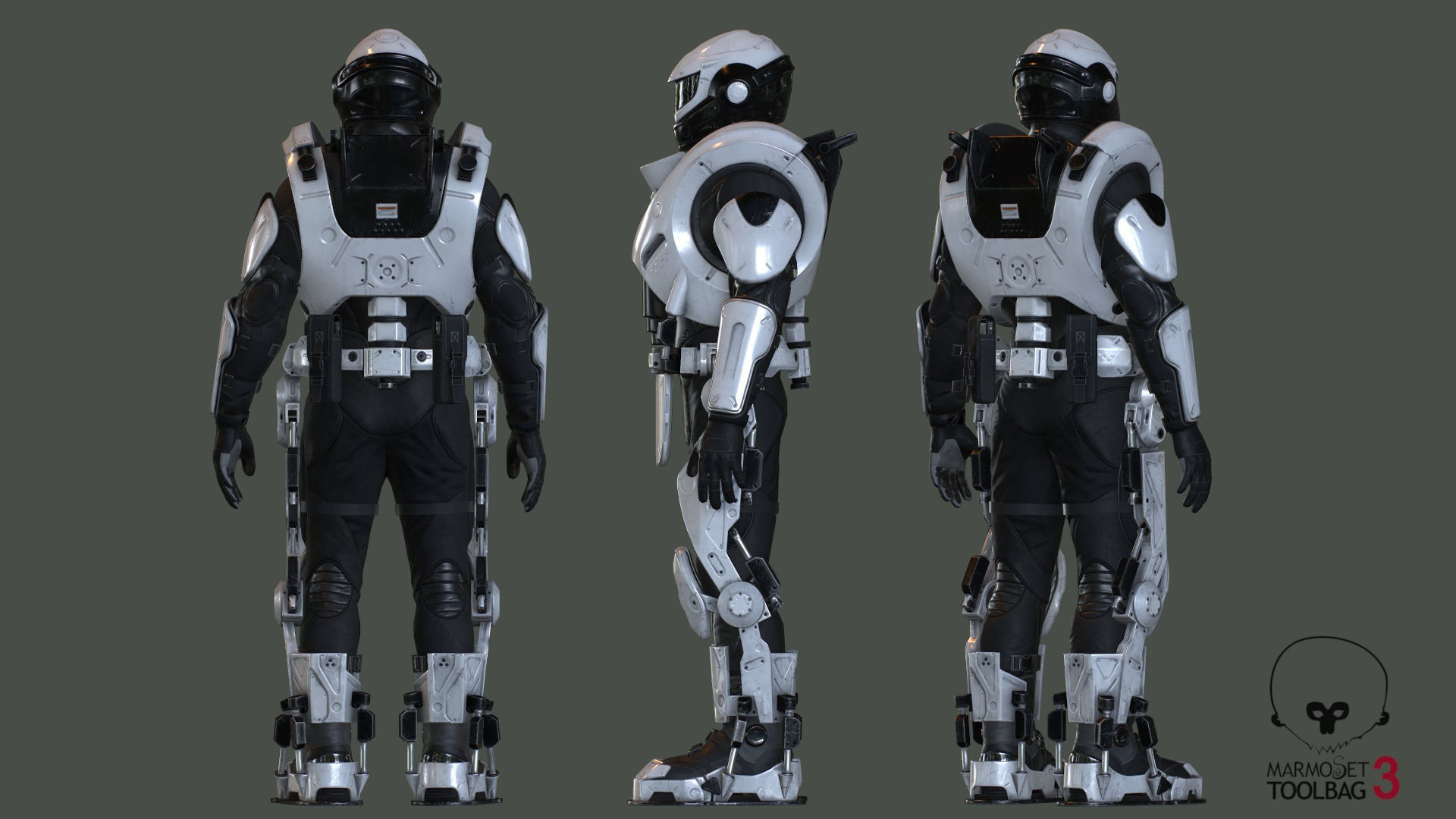 3D model Military Exoskeleton R-20 VR / AR / low-poly | CGTrader