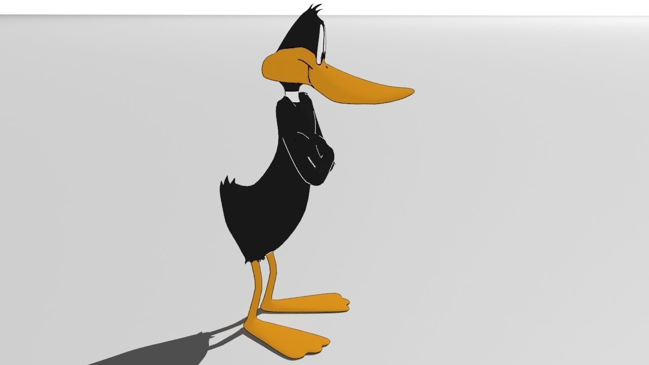 Daffy duck 3D model rigged | CGTrader