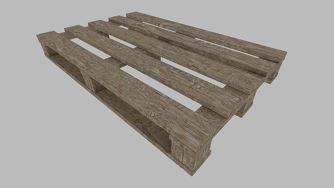3D model Pallet Low Poly 3D model adapted UE4 Unity VR / AR / low-poly ...