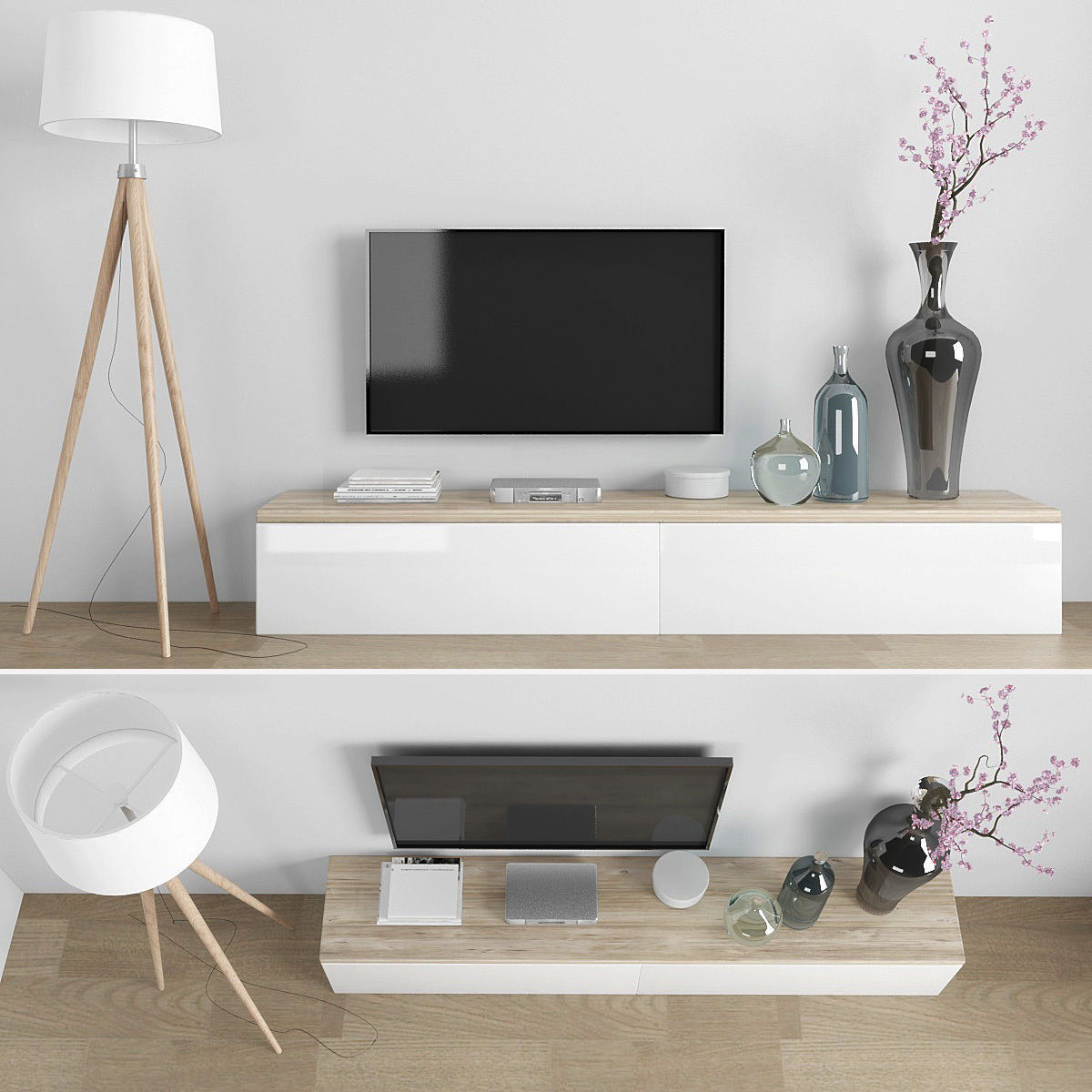3D model Tv stand VR / AR / low-poly | CGTrader