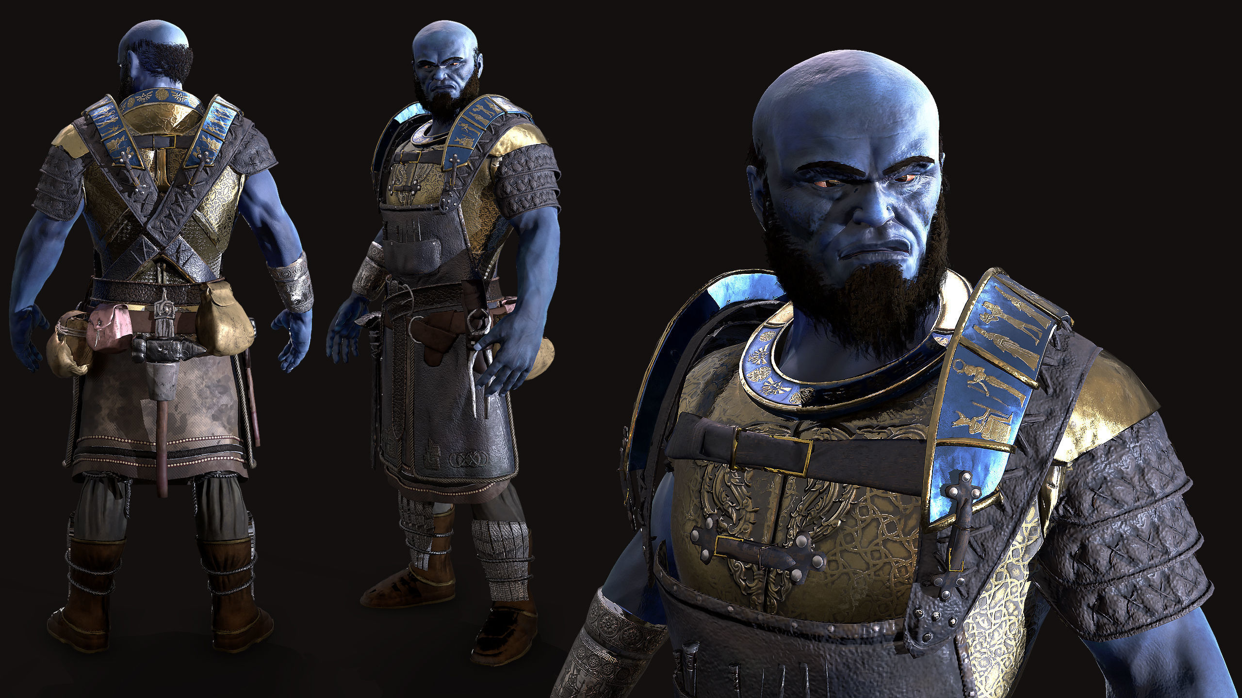 3D model BROK - GOD OF WAR VR / AR / low-poly | CGTrader