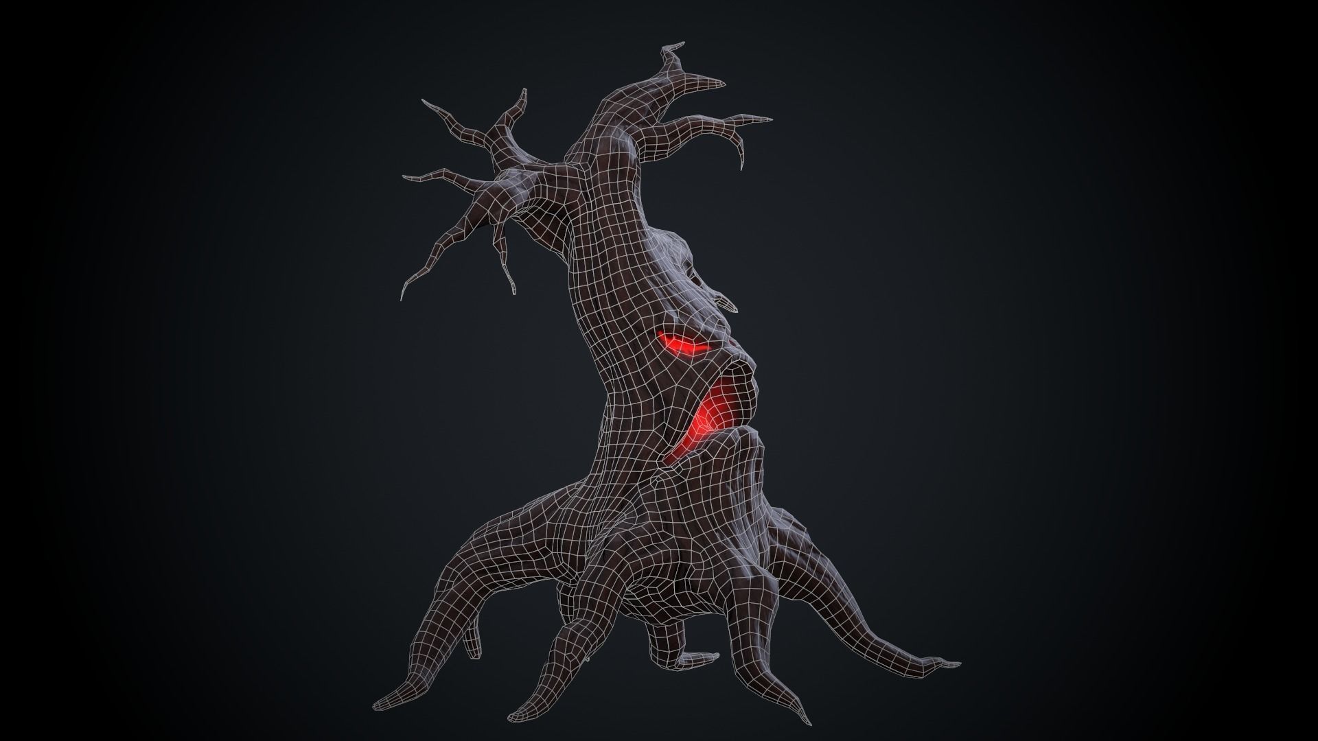 3D model spooky tree 001 VR / AR / low-poly | CGTrader