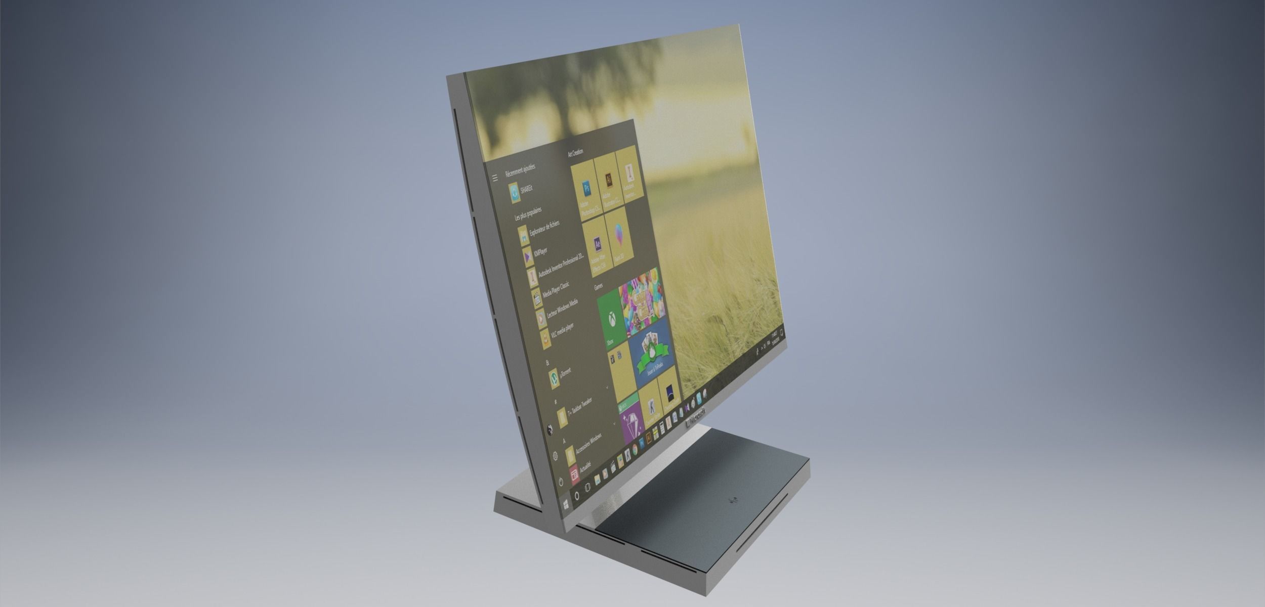 AIO WINDOWS PC Surface 3D model 3D printable | CGTrader
