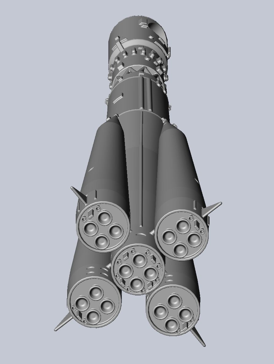 Vostok K Rocket Model 3D model 3D printable | CGTrader