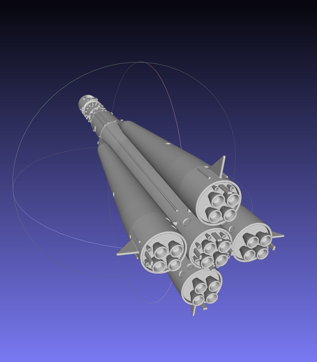 Vostok K Rocket Model 3D model 3D printable | CGTrader