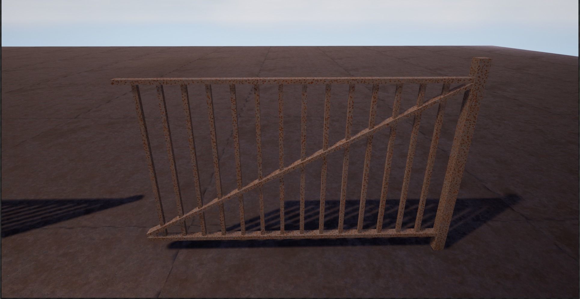 3D model Modular Rusty Railing VR / AR / low-poly | CGTrader