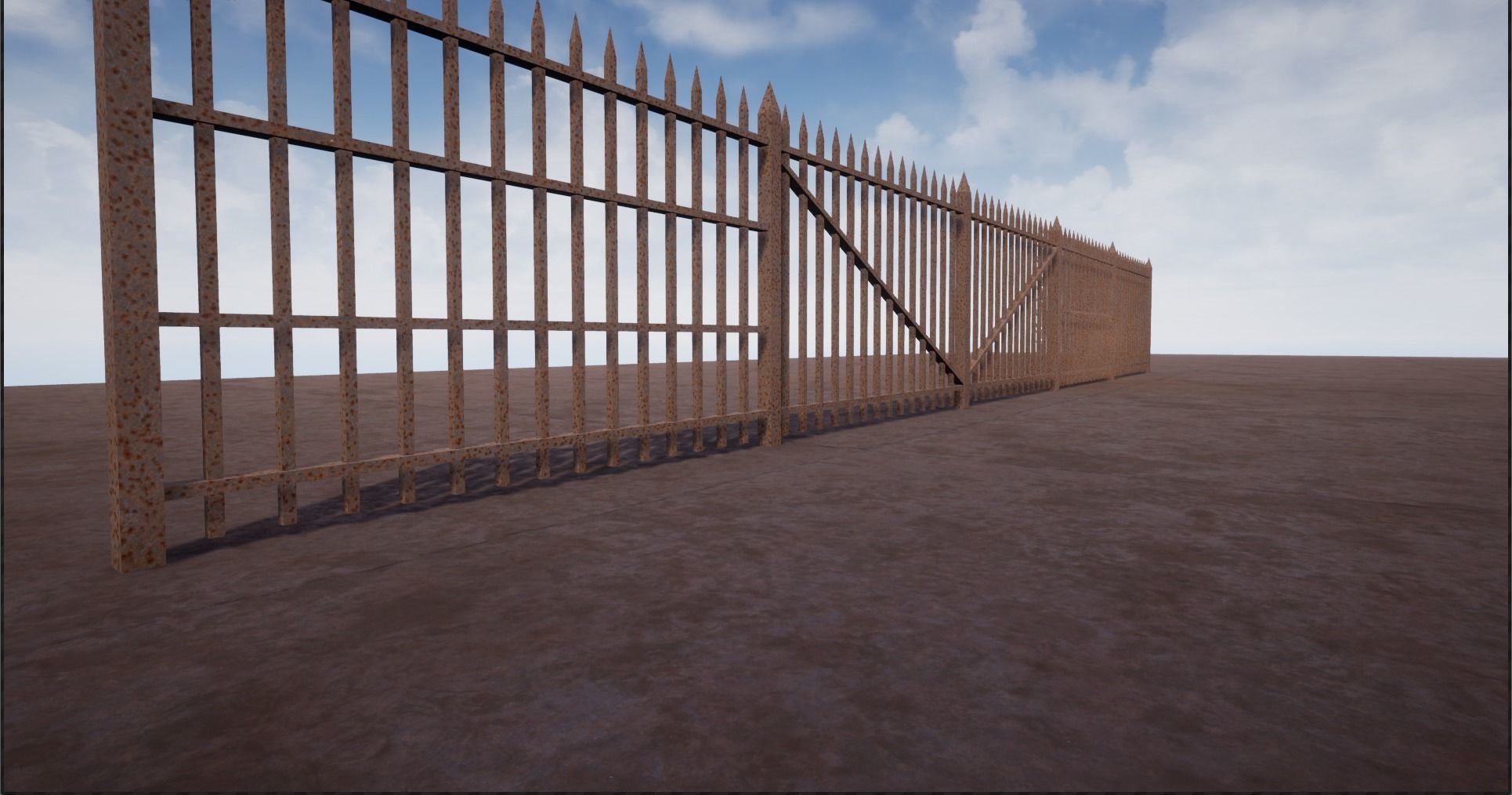 3D model Modular Rusty Railing VR / AR / low-poly | CGTrader