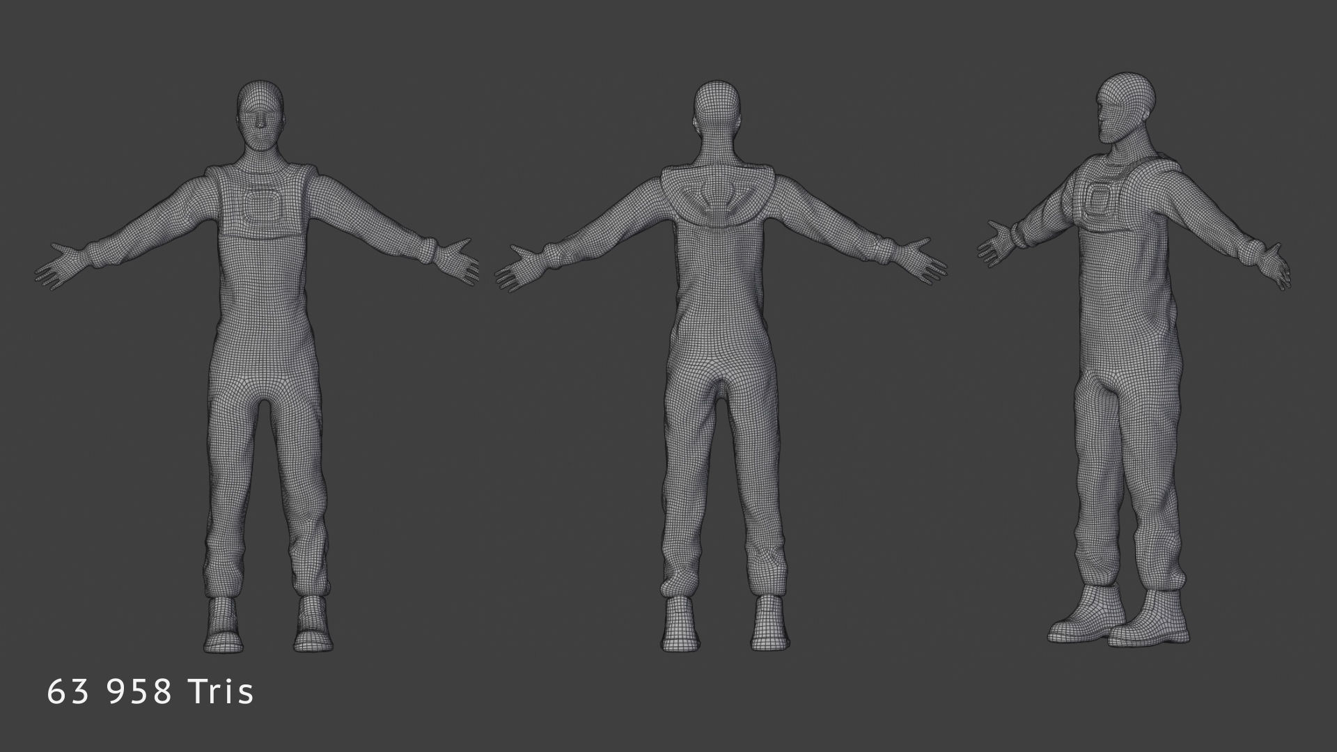 dead engineer free VR / AR / low-poly 3D model rigged | CGTrader
