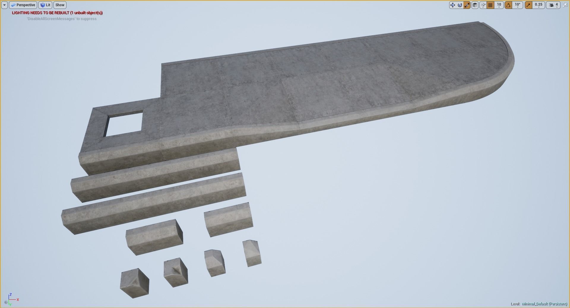 3D model Sidewalk - Modular Set 4 VR / AR / low-poly | CGTrader