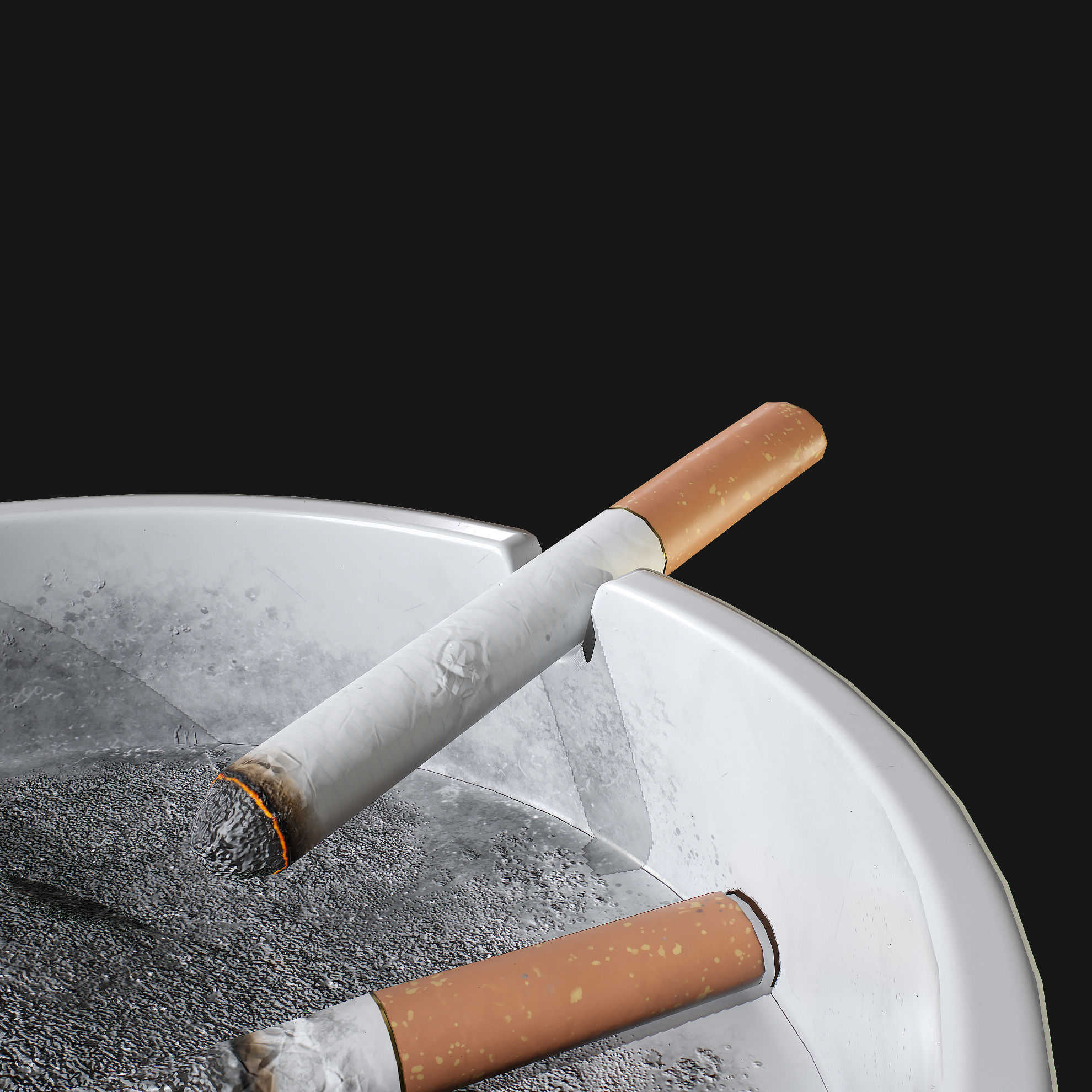 3D model Ashtray VR / AR / low-poly | CGTrader