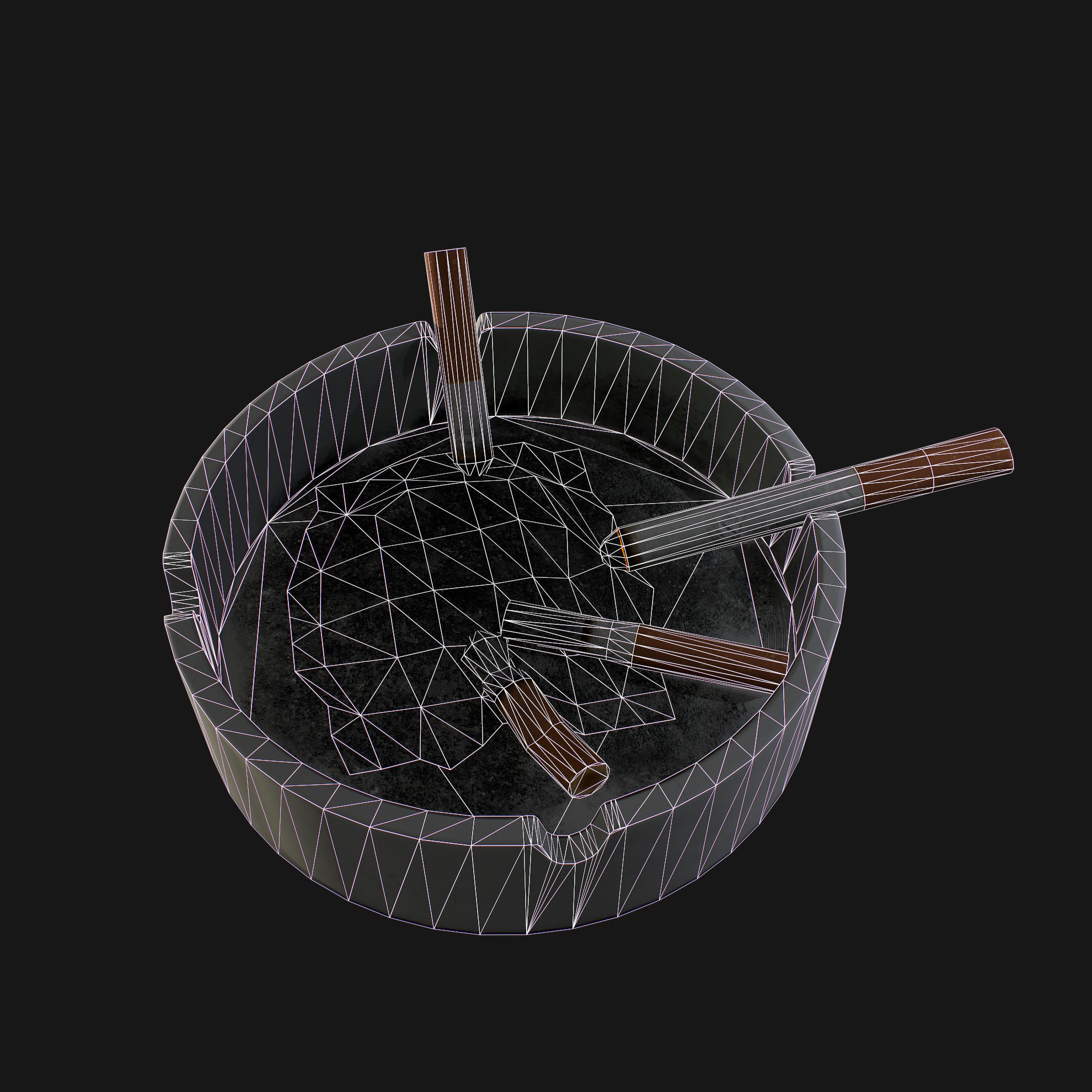 3D model Ashtray VR / AR / low-poly | CGTrader