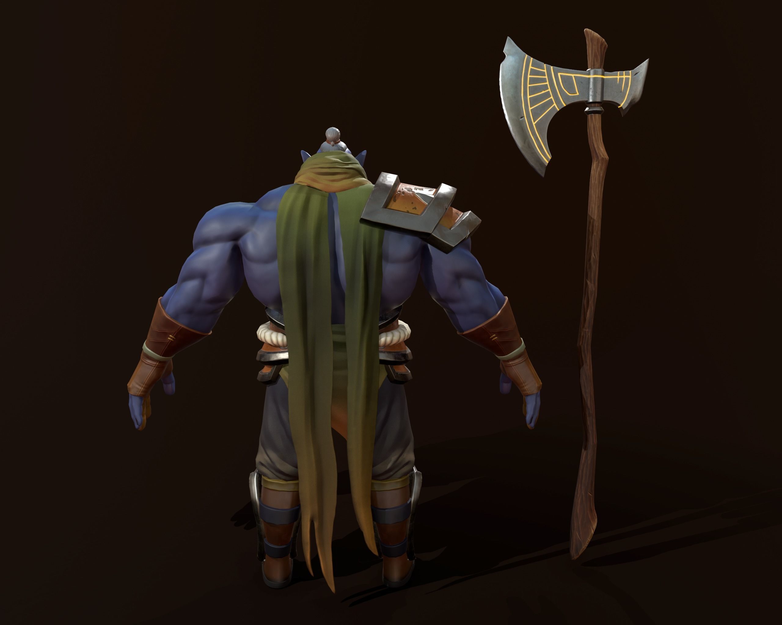 3D model character ork VR / AR / low-poly | CGTrader