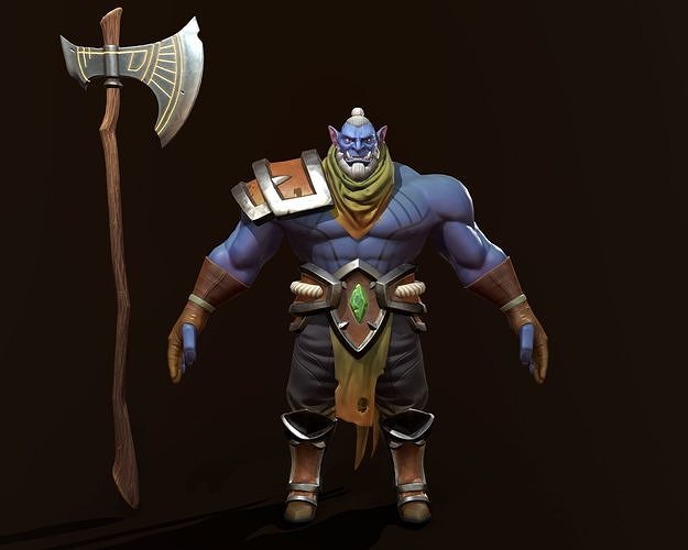 3D model character ork VR / AR / low-poly | CGTrader