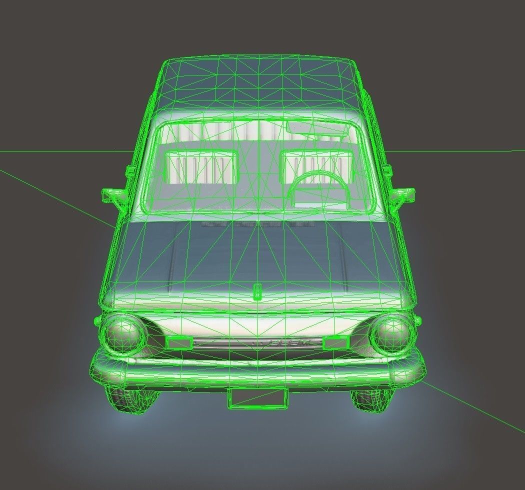 3D model 1980 ZAZ Zaporozhec 968M VR / AR / low-poly | CGTrader