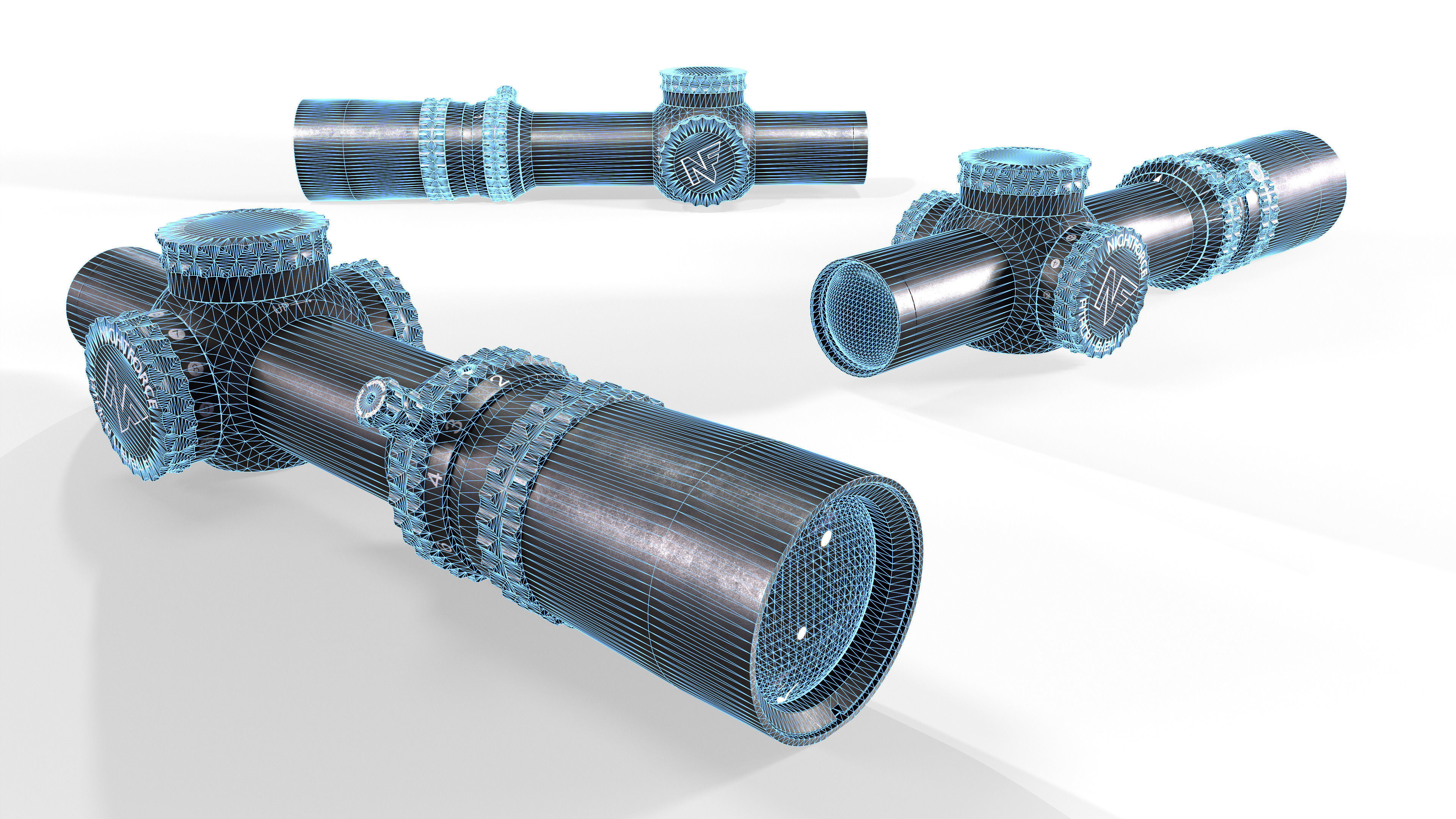 3D model Nightforce ATACR 1-8x24 F1 Low Power Variable Optic VR / AR ...