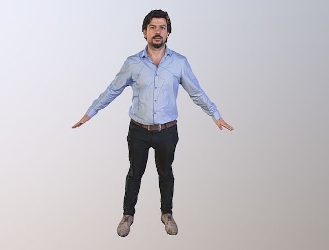 Rt063 - Male T-Pose A-Pose 3D model | CGTrader