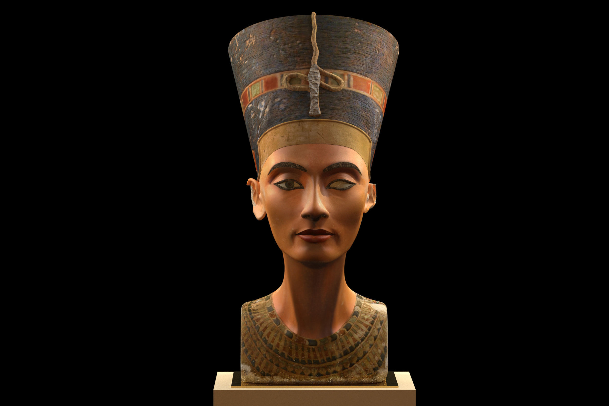 Nefertiti Bust 3D model animated | CGTrader