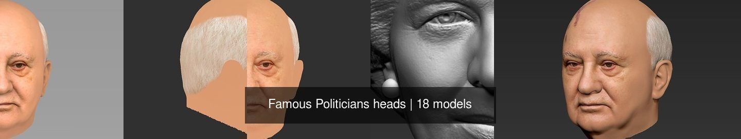 Famous Politicians heads 3D Model Collection | CGTrader
