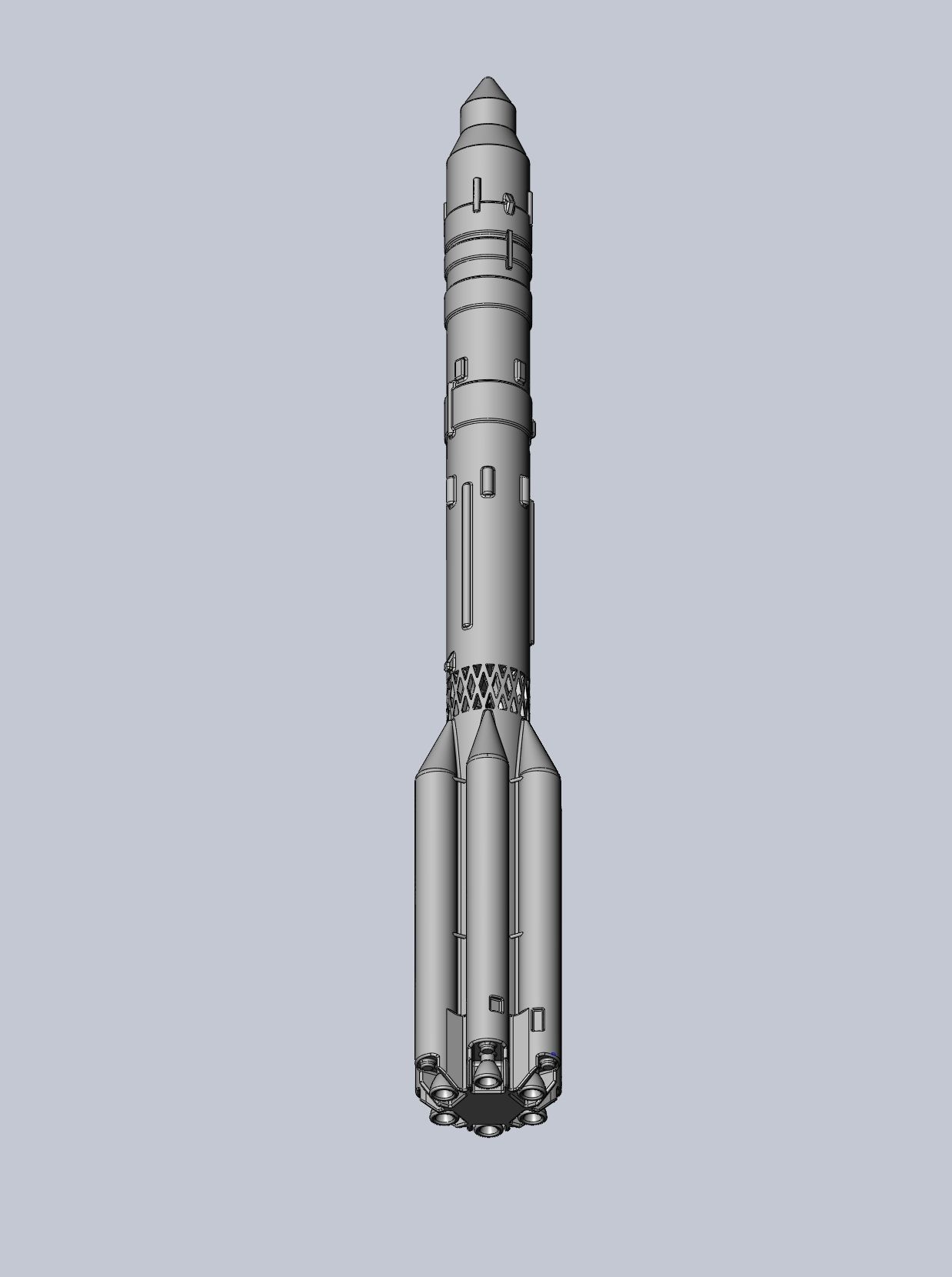 Russian Proton Rocket Printable Model 3D model 3D printable | CGTrader
