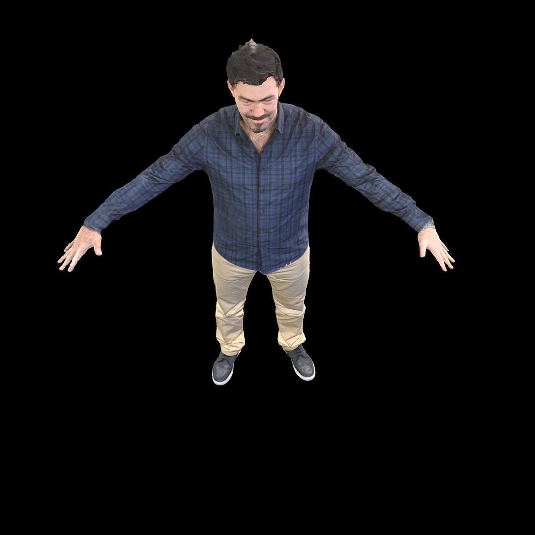 Rt012 - Male T-Pose A-Pose 3D model | CGTrader