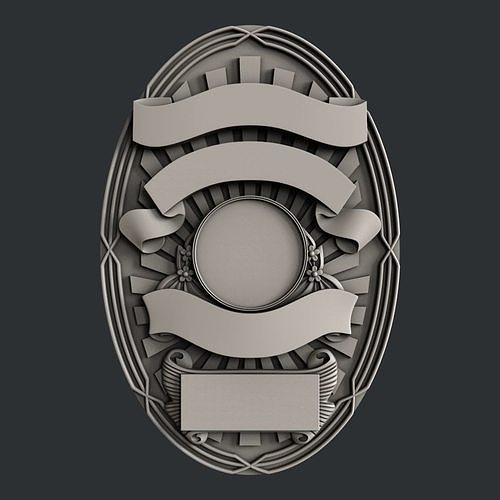 3d STL models for CNC router Badge 3D model | CGTrader