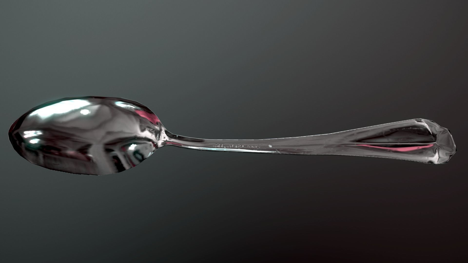 3D model Silver flatware - Game ready low-poly 3D model and textures VR ...