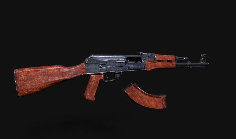AK-47 Model ak - rifle free VR / AR / low-poly 3D model rigged | CGTrader