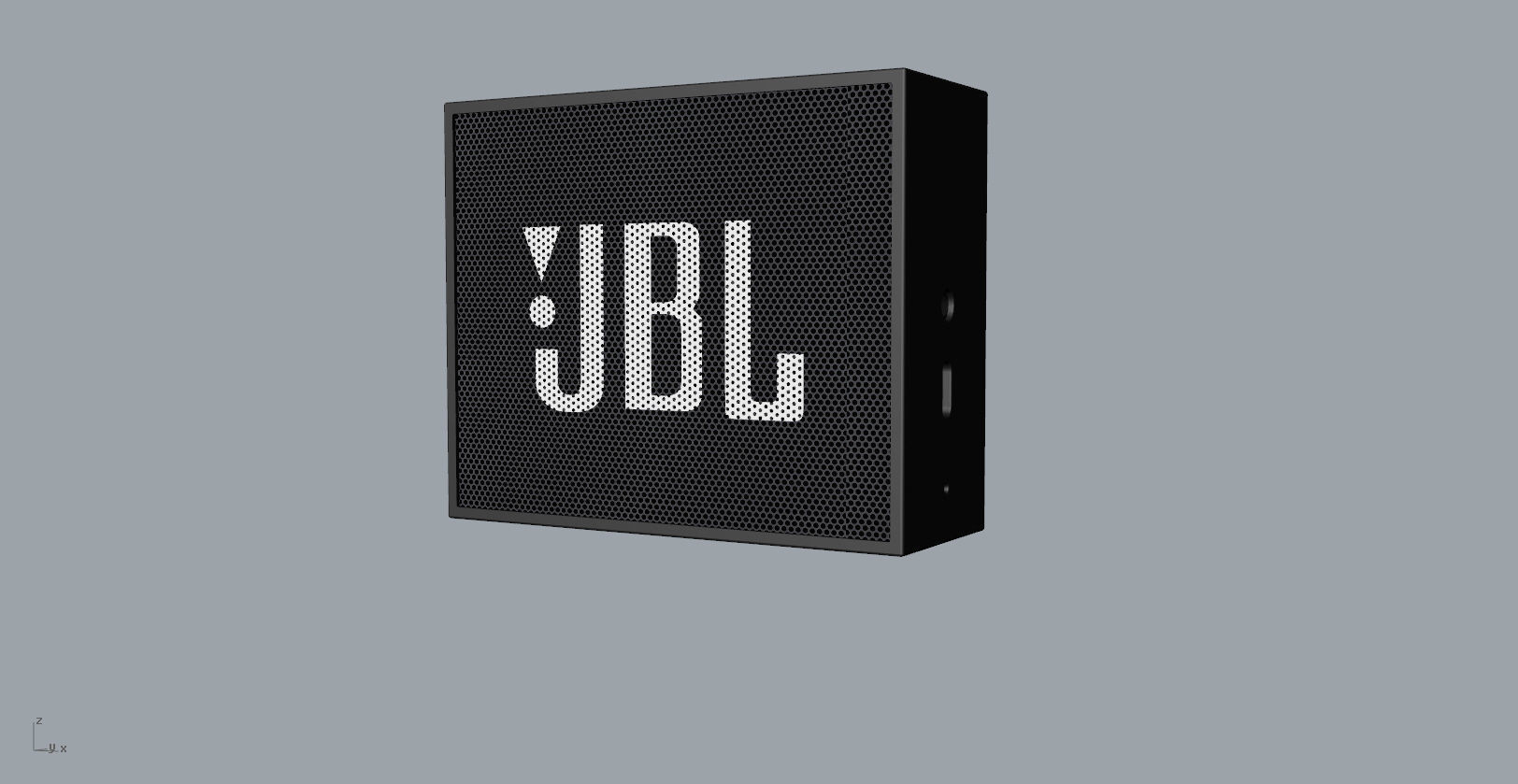 JBL GO1 BLACK SPEAKER -customizable speaker 3d model 3D model | CGTrader
