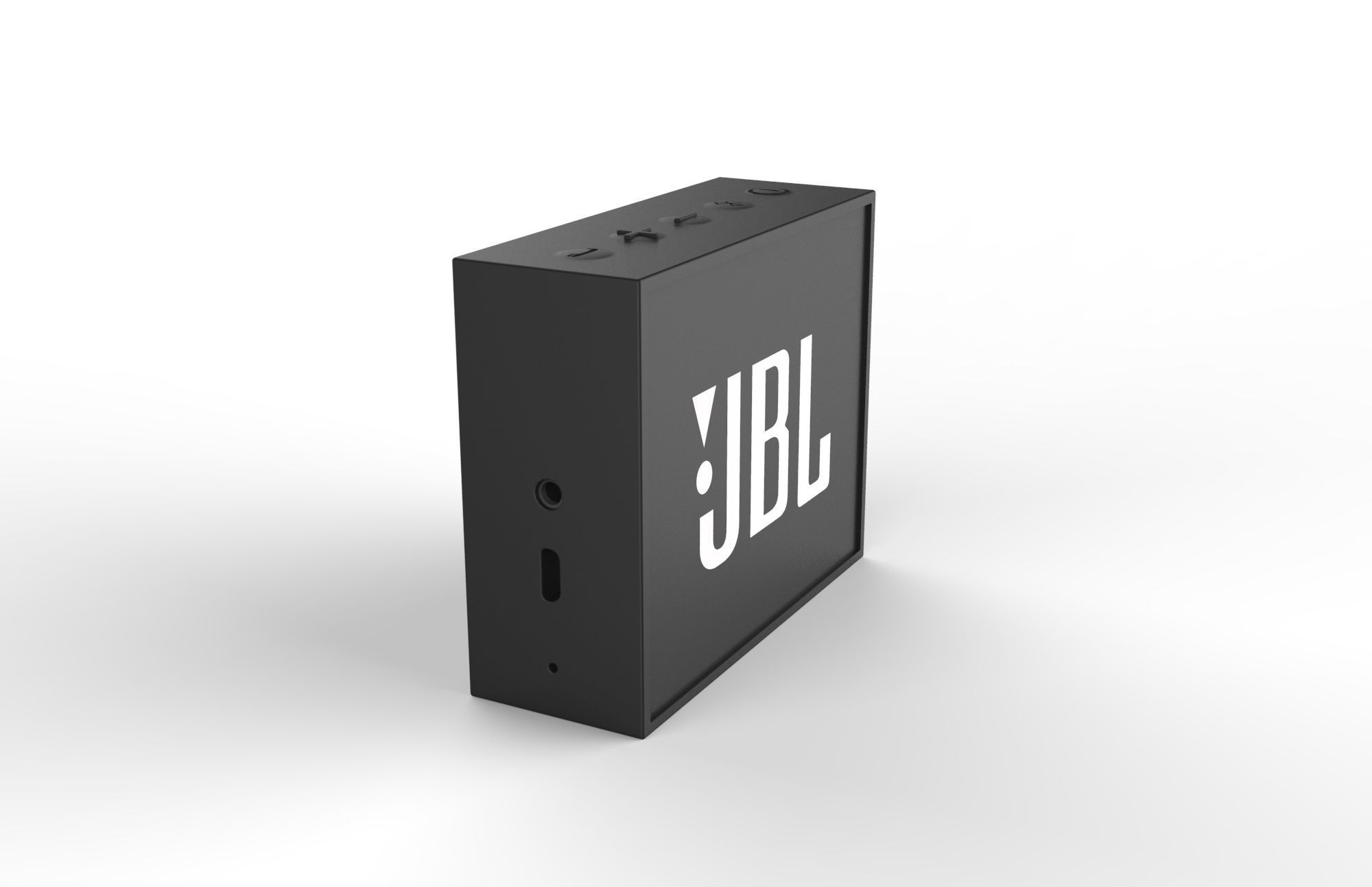 JBL GO1 BLACK SPEAKER -customizable speaker 3d model 3D model | CGTrader