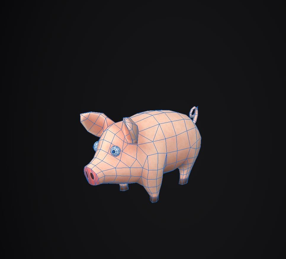 3D model Pig Stylized VR / AR / low-poly | CGTrader