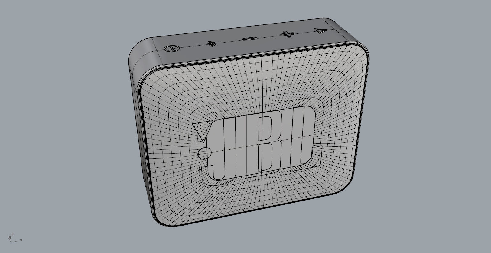 JBL GO2 BLACK SPEAKER -customizable speaker 3d model 3D model 3D ...
