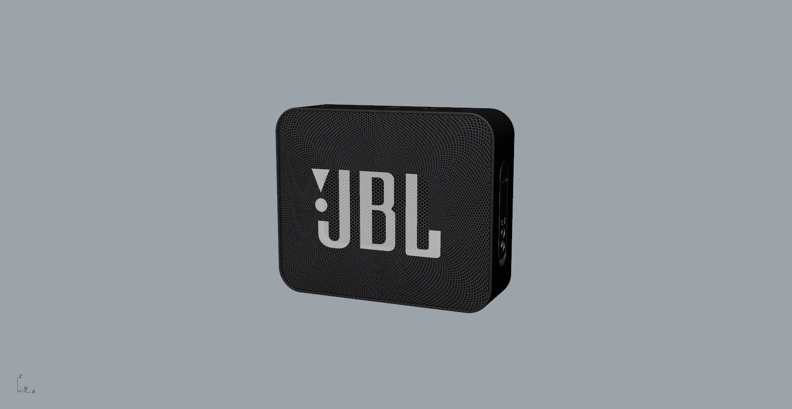 JBL GO2 BLACK SPEAKER -customizable speaker 3d model 3D model 3D ...