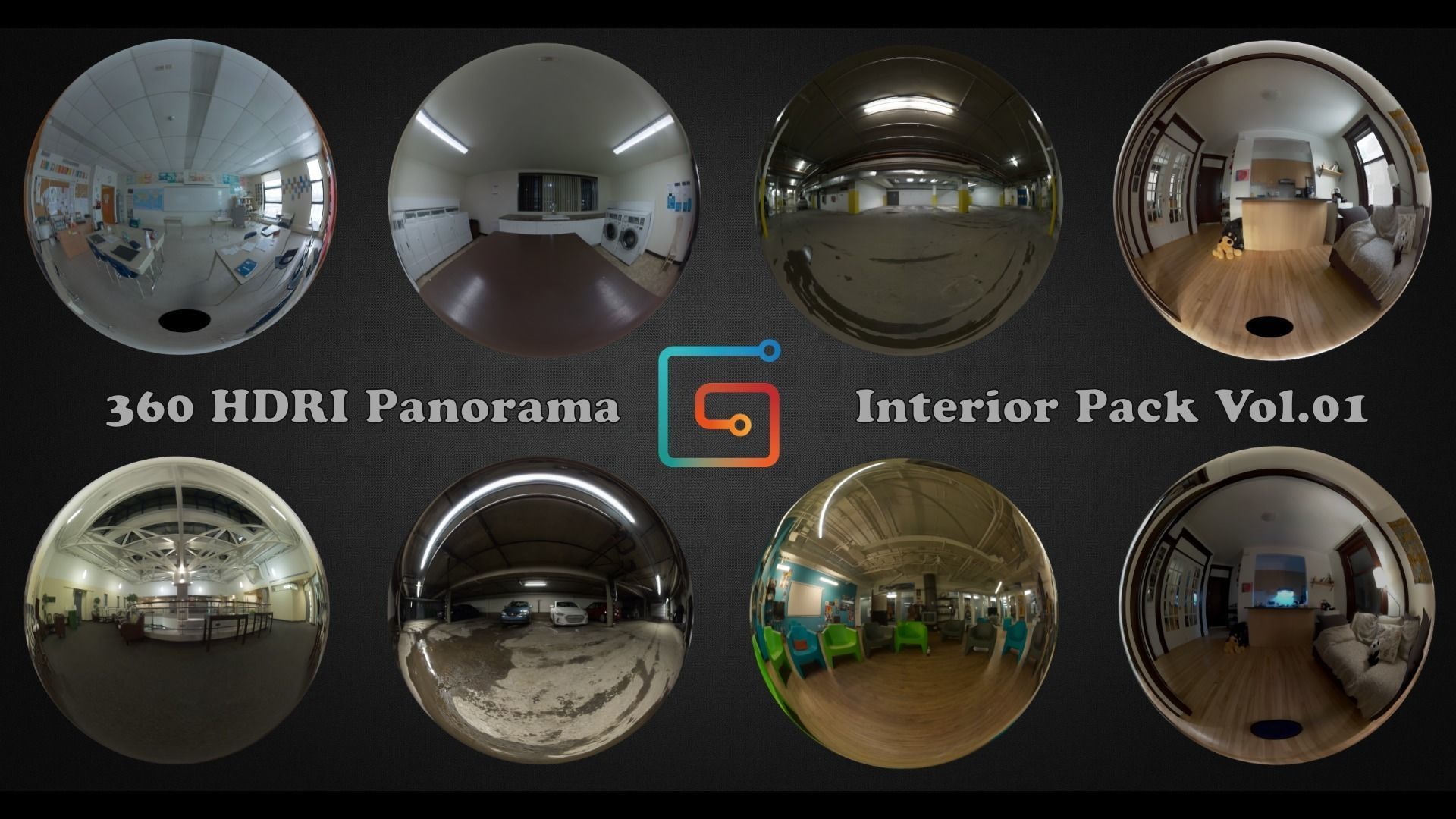 HDRI 360 panorama Interior pack Vol 01 3D model | CGTrader