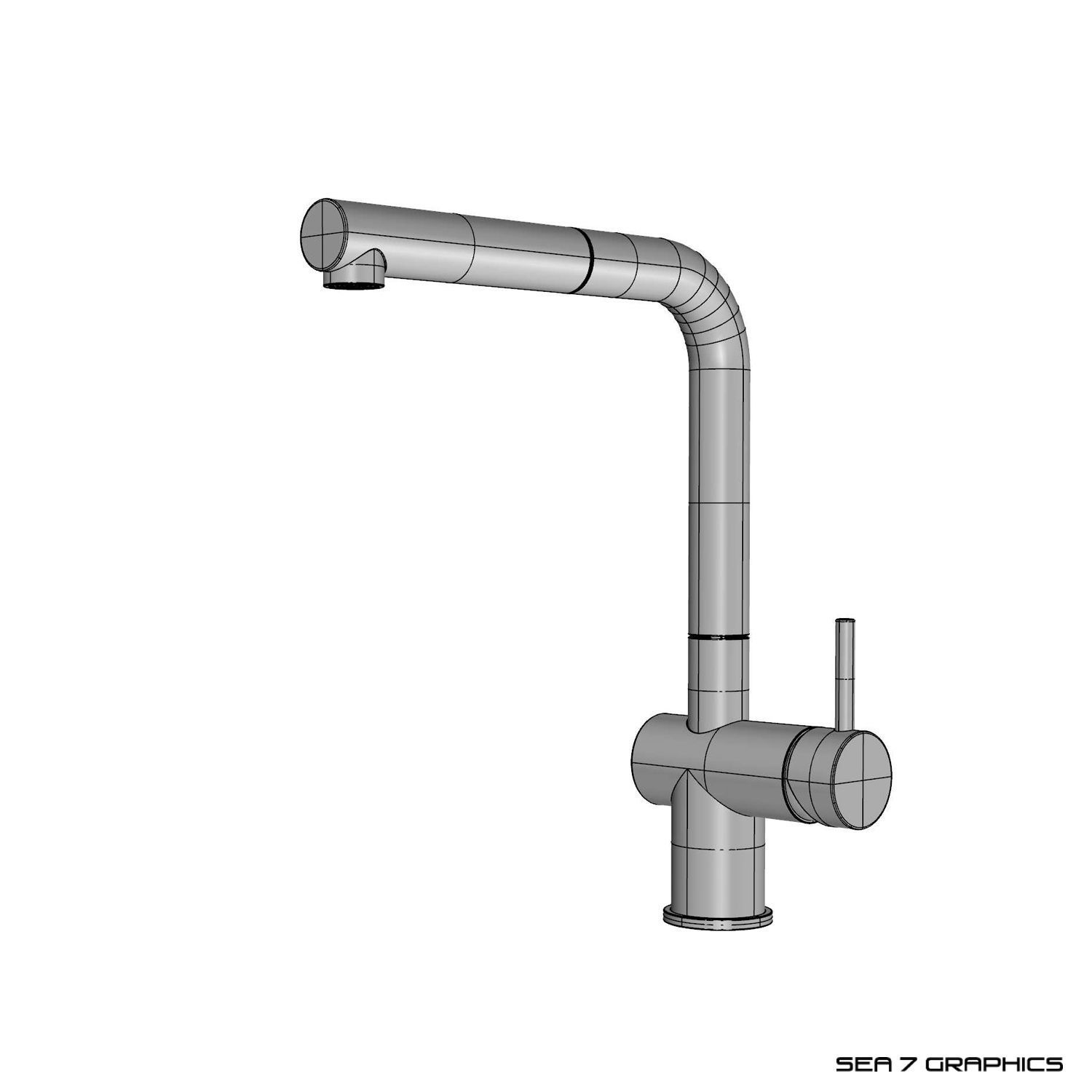 Kitchen Tap Franke Active Plus 3D model | CGTrader